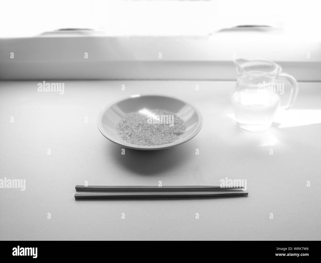Healthy eating plate Black and White Stock Photos & Images - Alamy