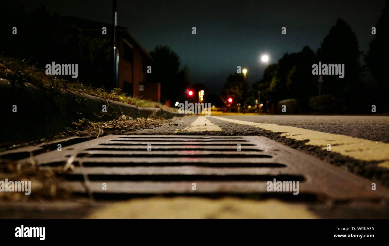 Drain sewer road hi-res stock photography and images - Alamy