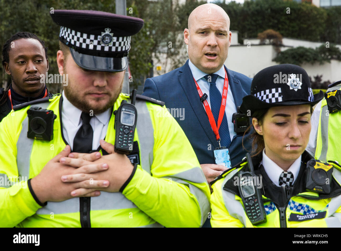 Human cordon hi-res stock photography and images - Alamy