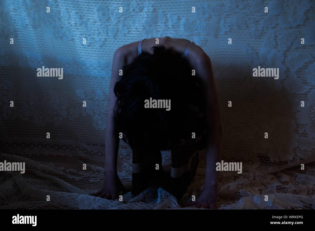 Sad Women Bed High Resolution Stock Photography and Images - Alamy