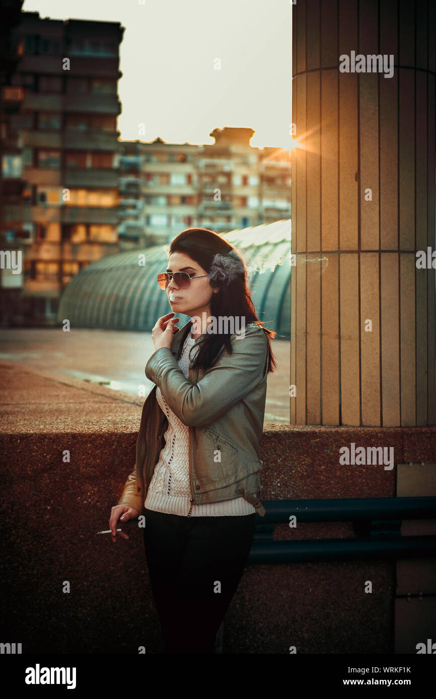 Woman Smoking Street Addiction High Resolution Stock Photography and ...