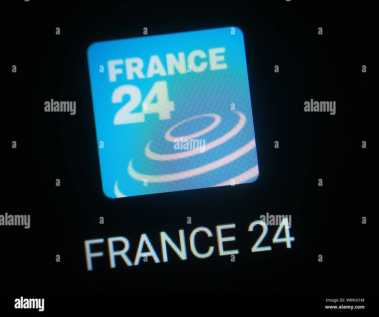 France 24 news website application icon on computer display Stock Photo ...