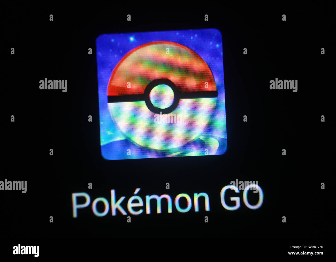 Pokemon GO application icon on computer display Stock Photo - Alamy