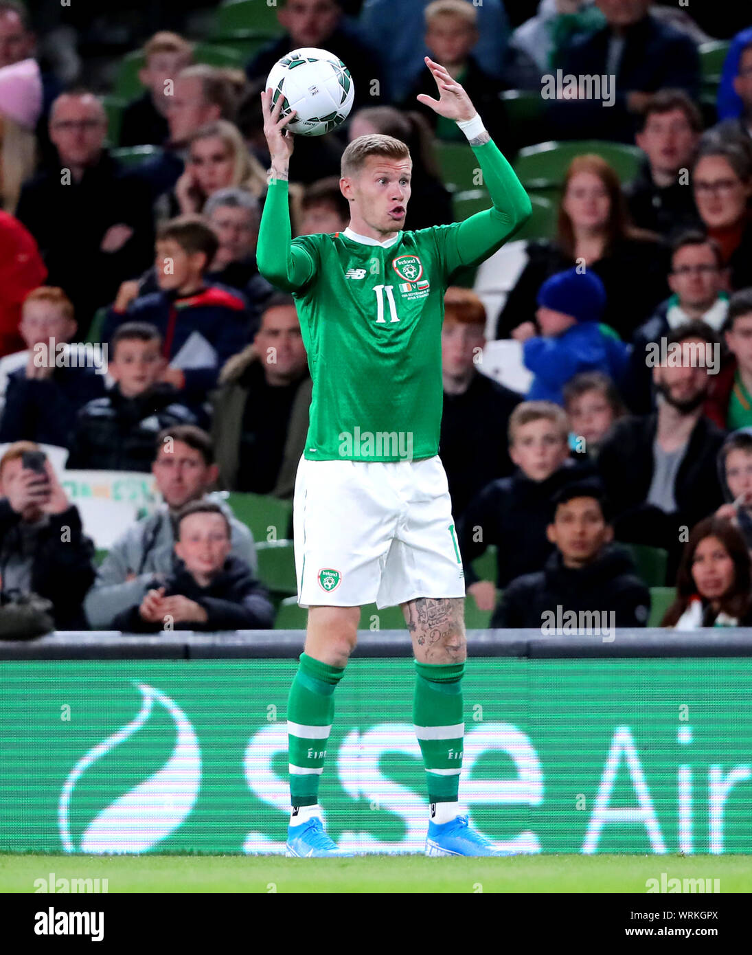 Republic of Ireland's James McClean in action during the International ...