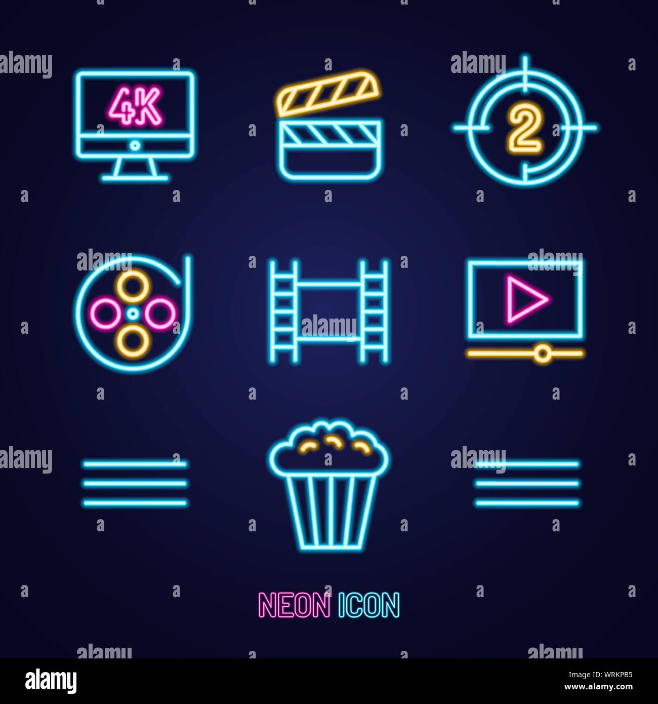 Cinema movies logo design Stock Vector Images - Alamy