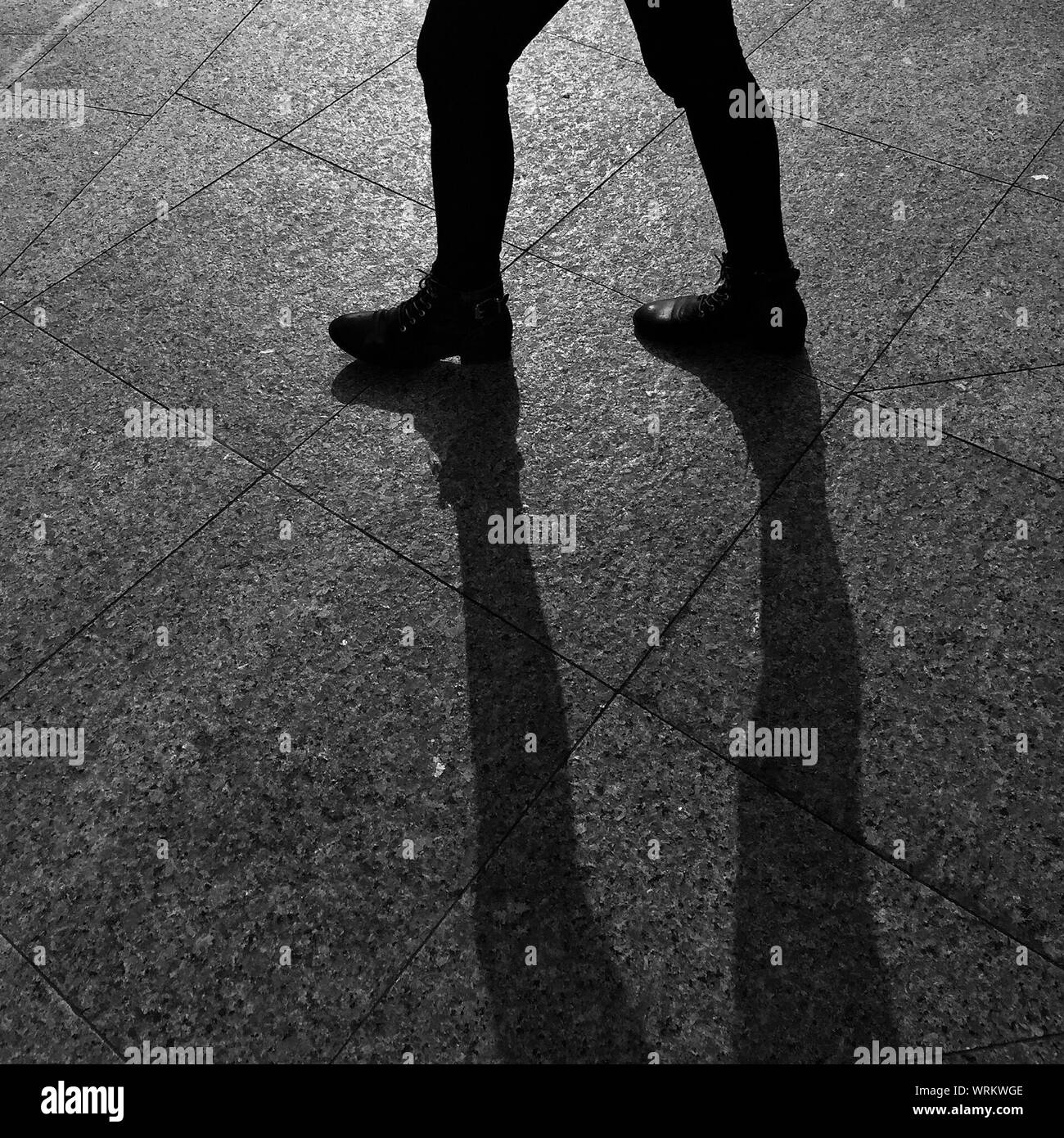 Human shadow silhouette Black and White Stock Photos & Images - Alamy
