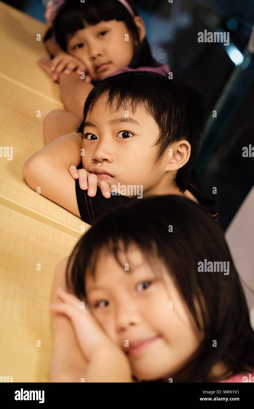 Portrait of three children portrait of three children hi-res stock ...