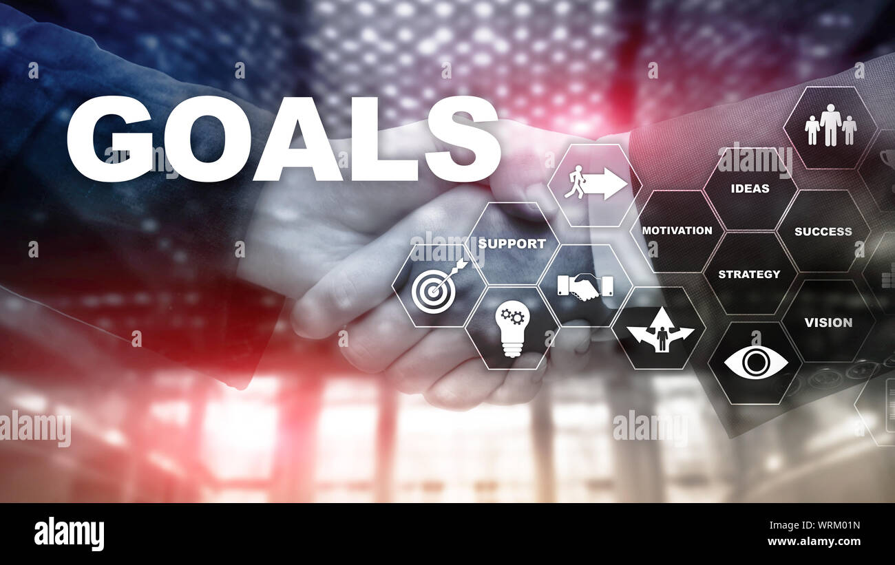 Target Goals Expectations Achievement Graphic Concept. Business ...