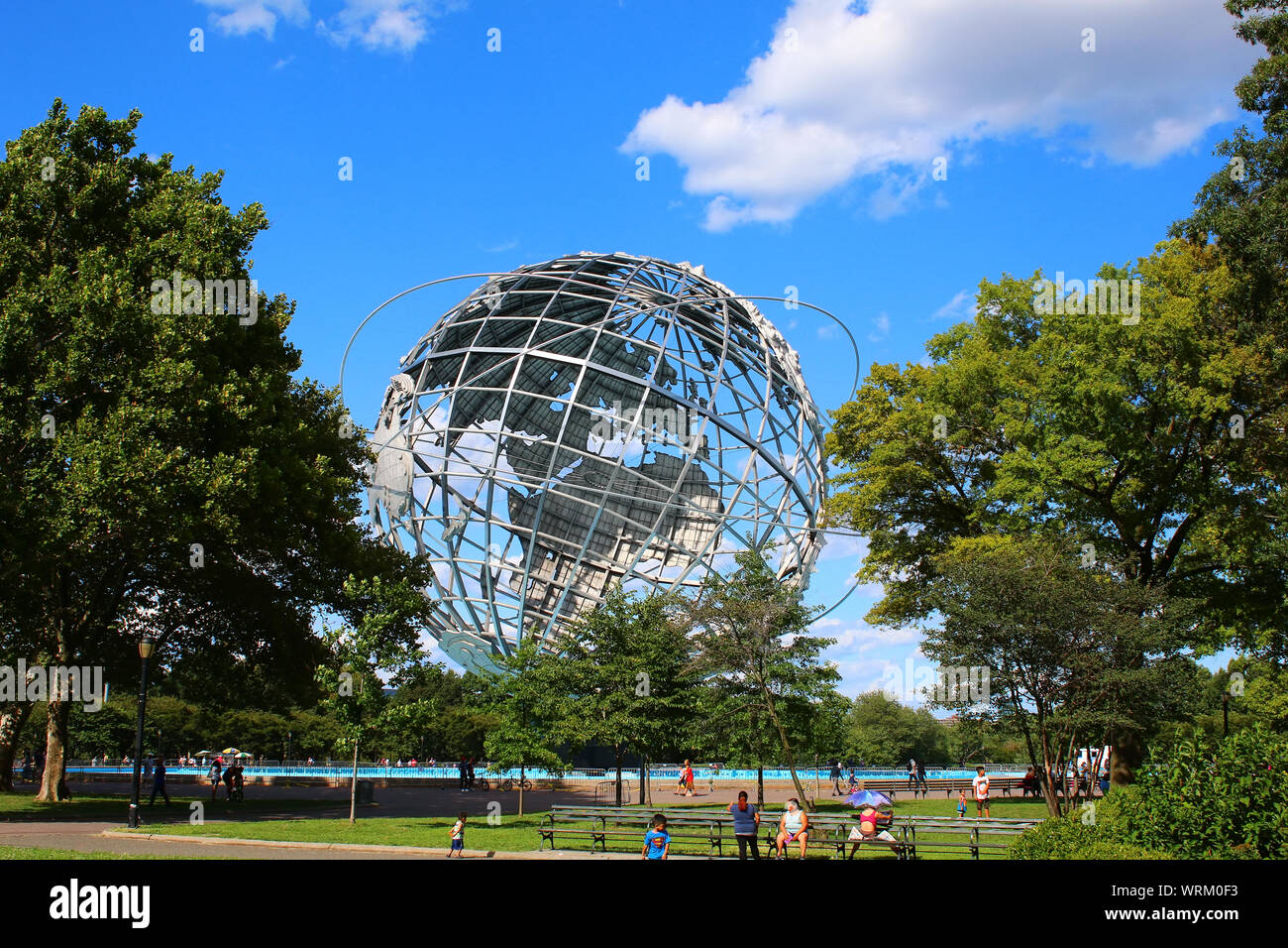 Unisphere is a stainless steel representation of the Earth, located in ...