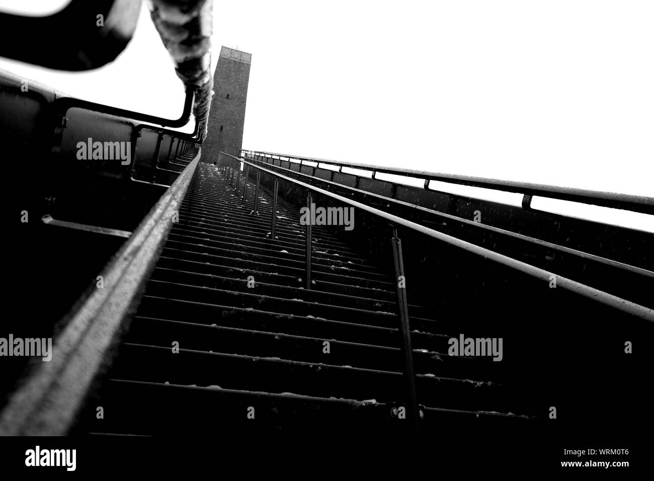 Man Standing On Steps Stock Photo - Alamy