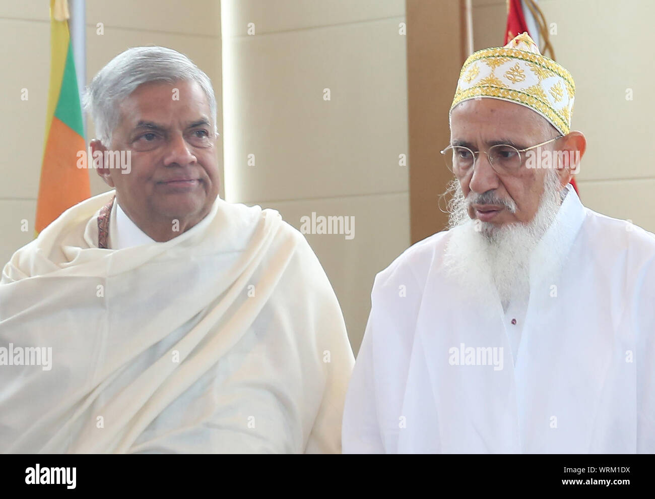 Colombo, Sri Lanka. 10th Sep, 2019. Sri Lankan Prime Minister Ranil ...