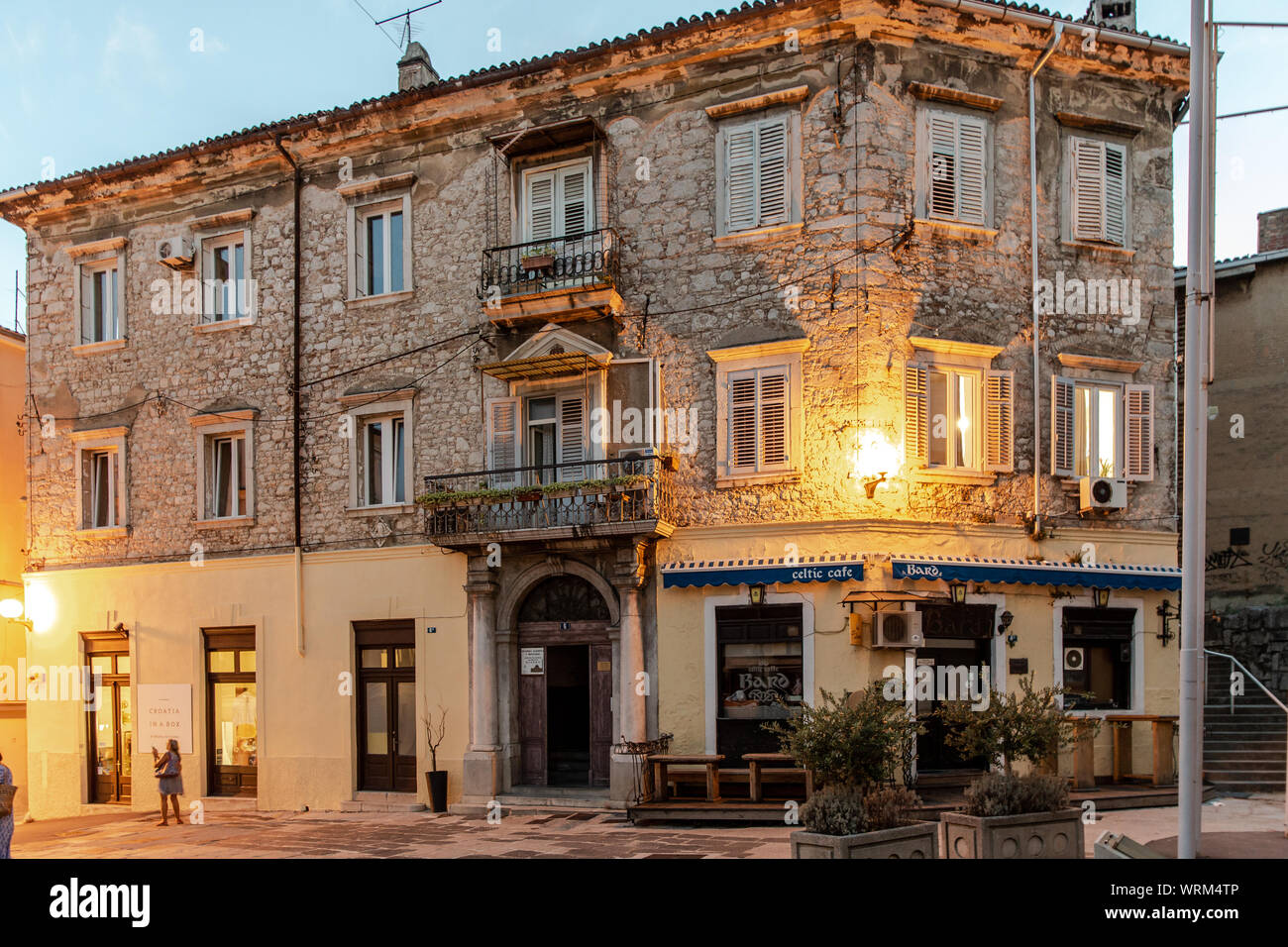 A traditional stone built old building near the city centre of Rijeka ...