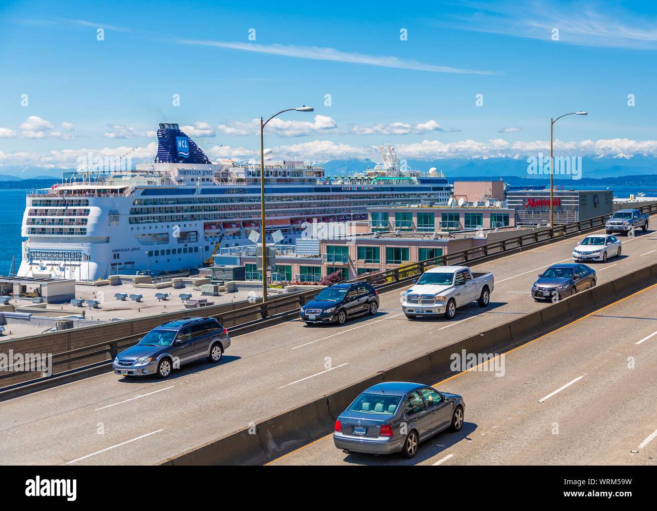 The old Alaska Way viaduct in Seattle, since demoishted Stock Photo - Alamy