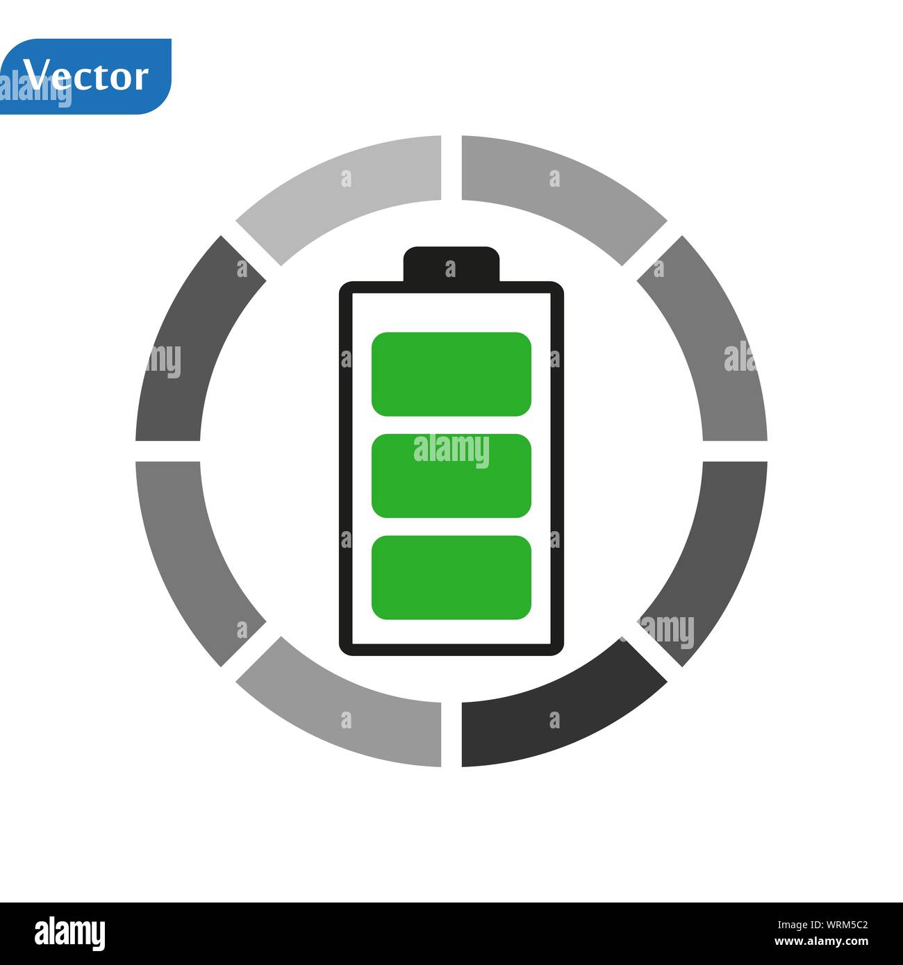 vector illustration of loading battery for energy storage green power ...