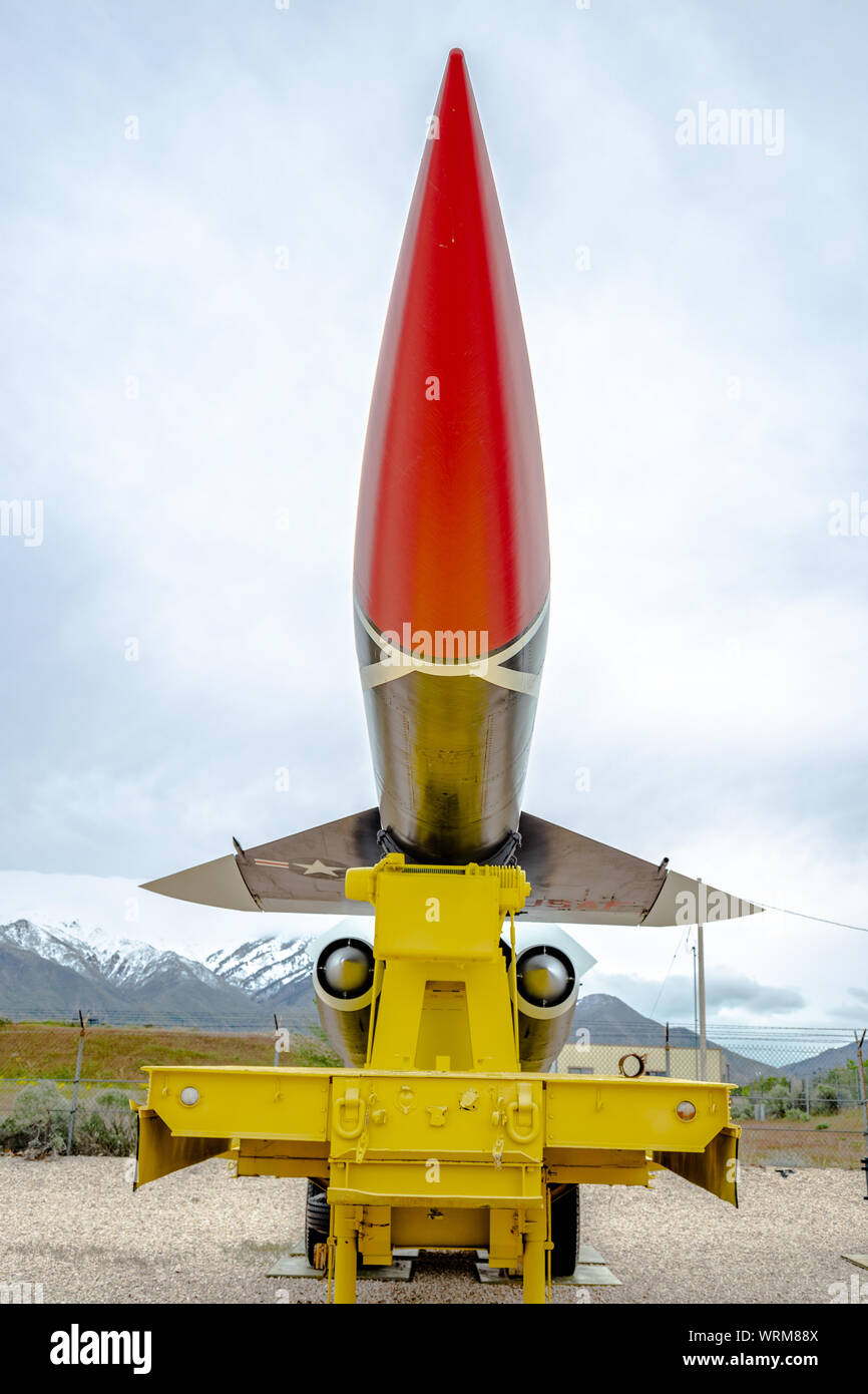 Bomarc long range surface to air missile on display at Hill Aerospace ...