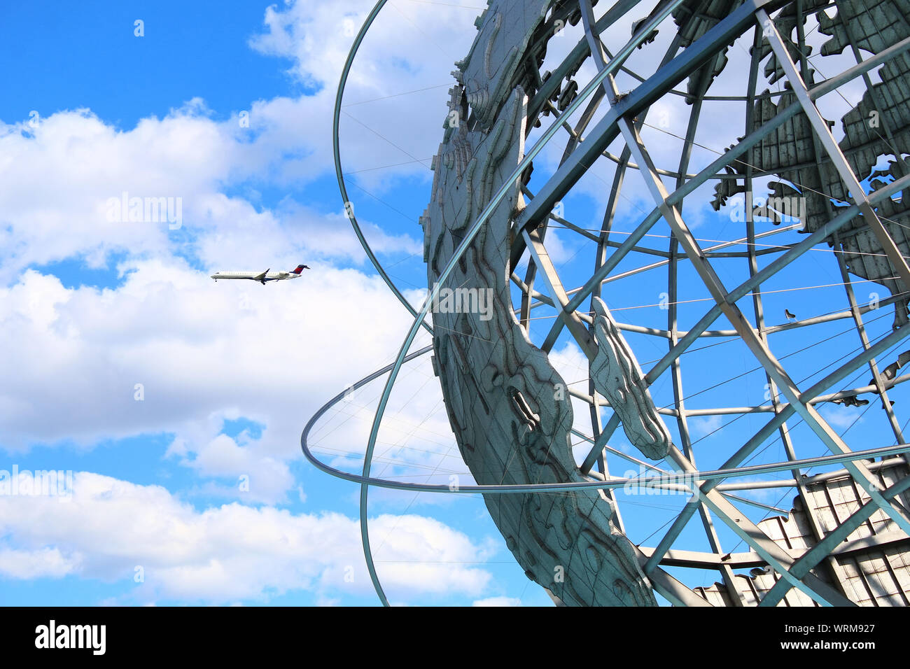 Unisphere is a stainless steel representation of the Earth, located in ...