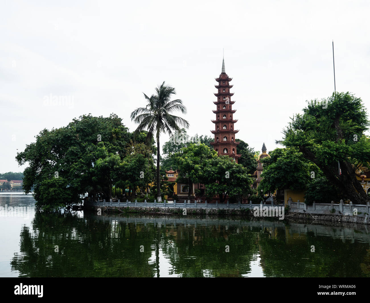 vietnam hanoi tran quoc pagoda view Stock Photo - Alamy