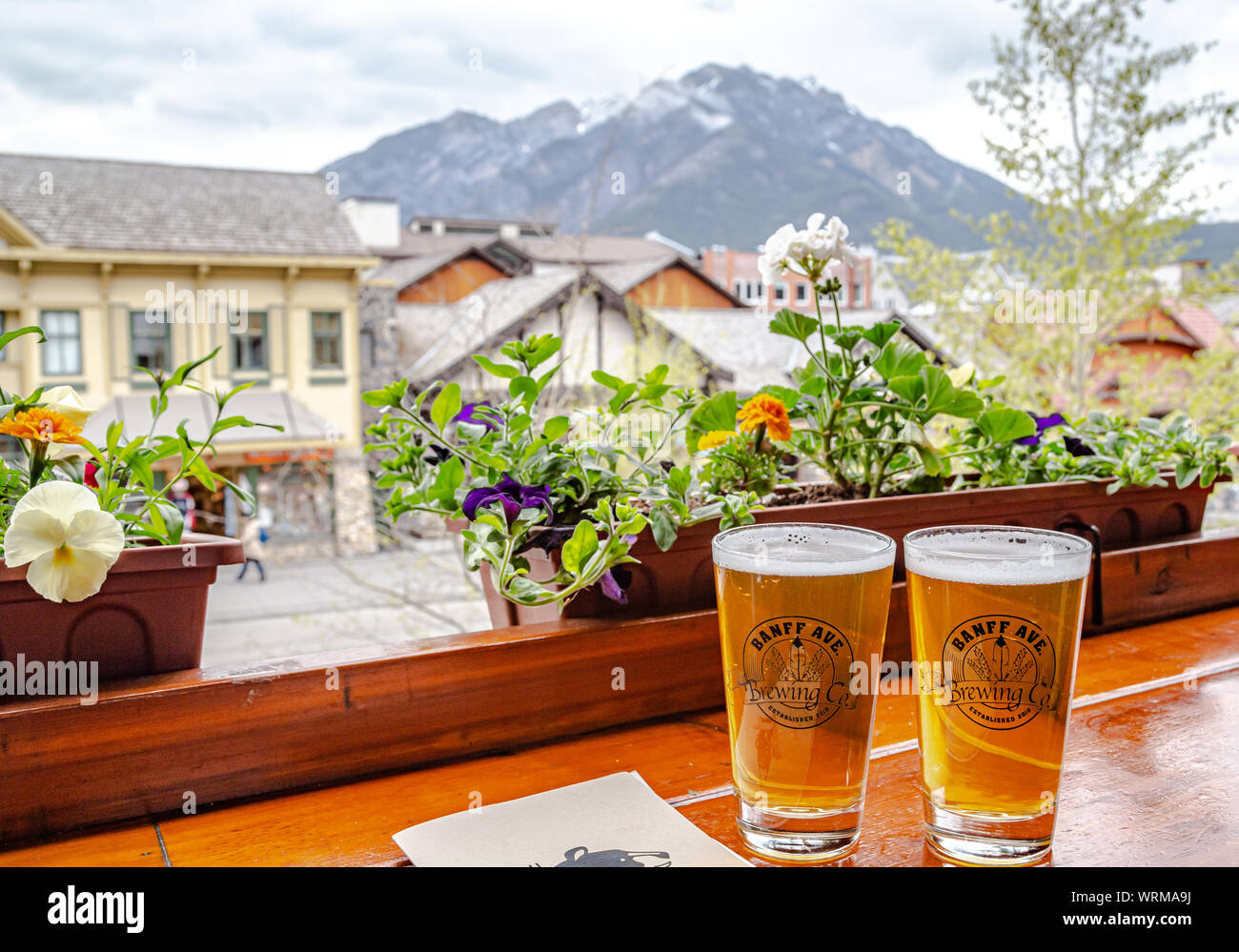 Canada banff banff ave brewing hi-res stock photography and images - Alamy