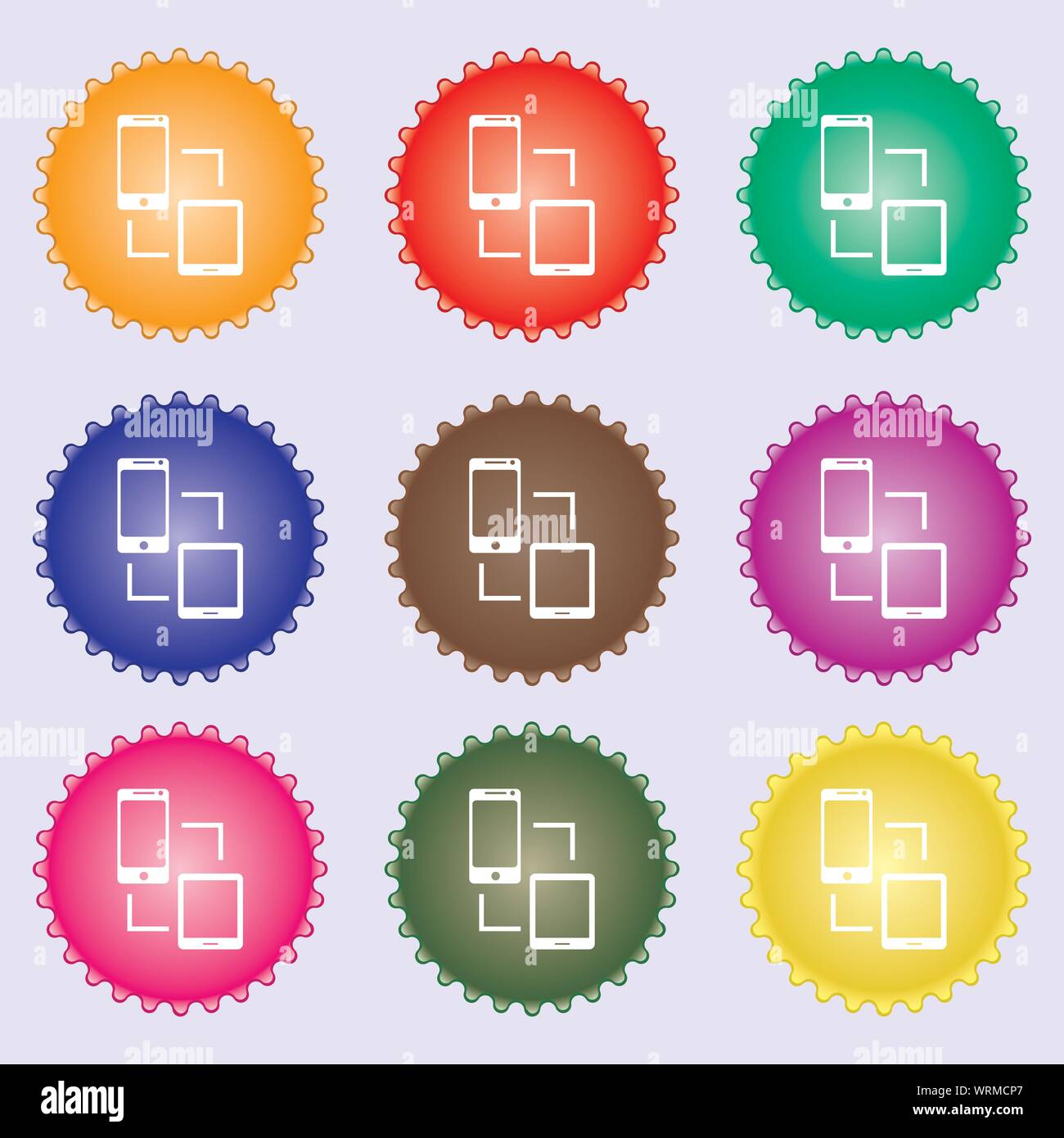 Synchronization sign icon. communicators sync symbol. Data exchange. A ...