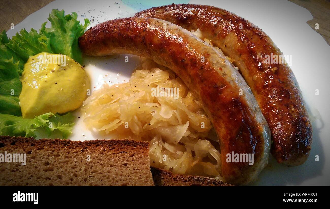 Bratwurst bread hi-res stock photography and images - Alamy