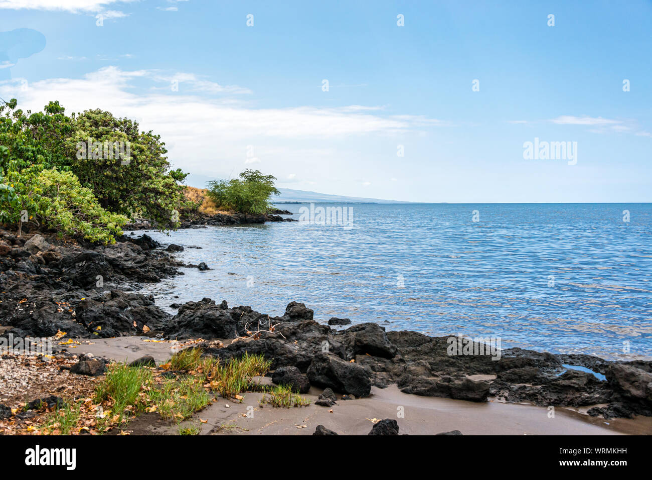 Hawai‘i, the Big Island, South Kahala, Submerged Hale o Kapuni Heiau ...