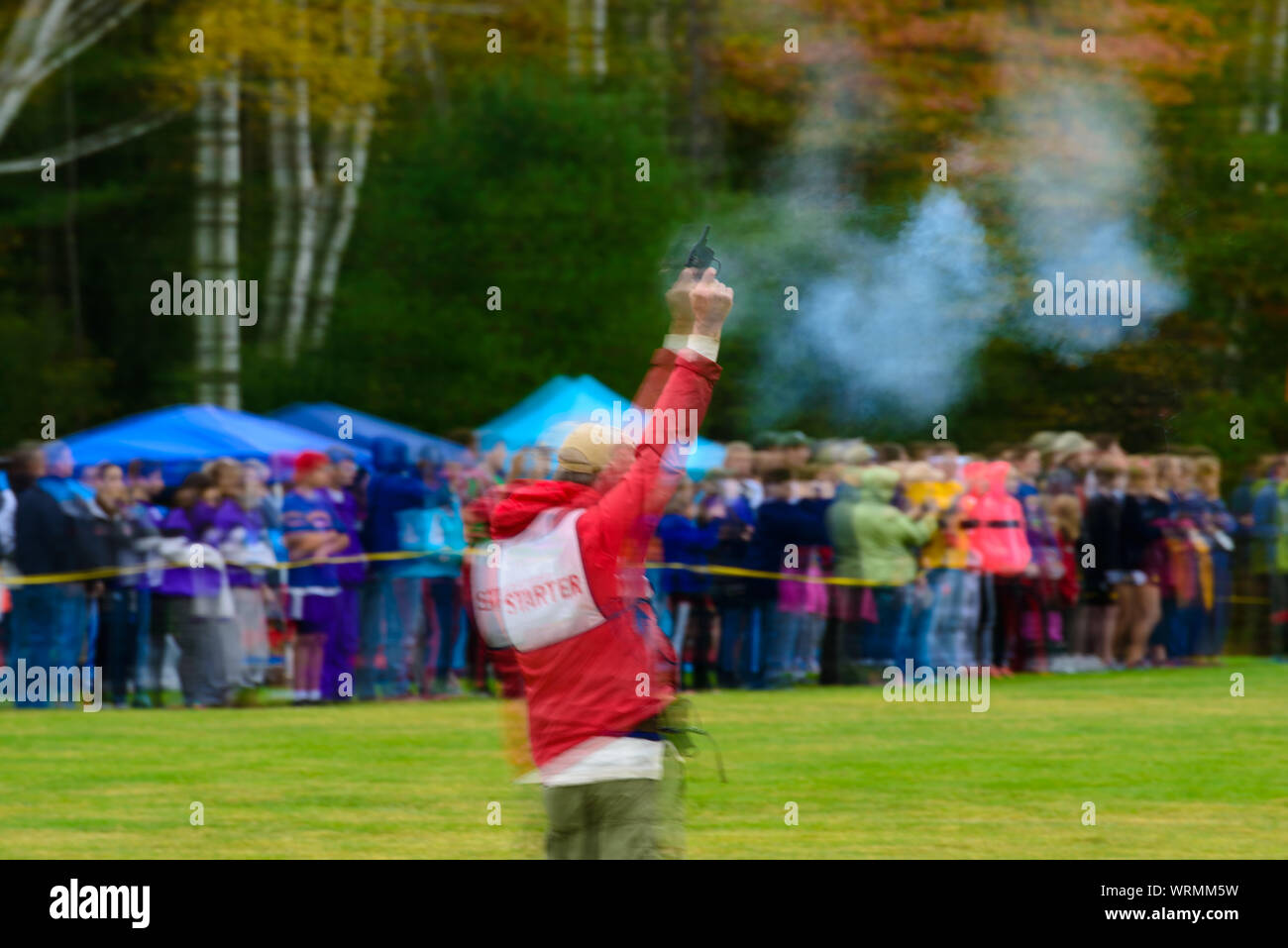 Race starter hi-res stock photography and images - Alamy