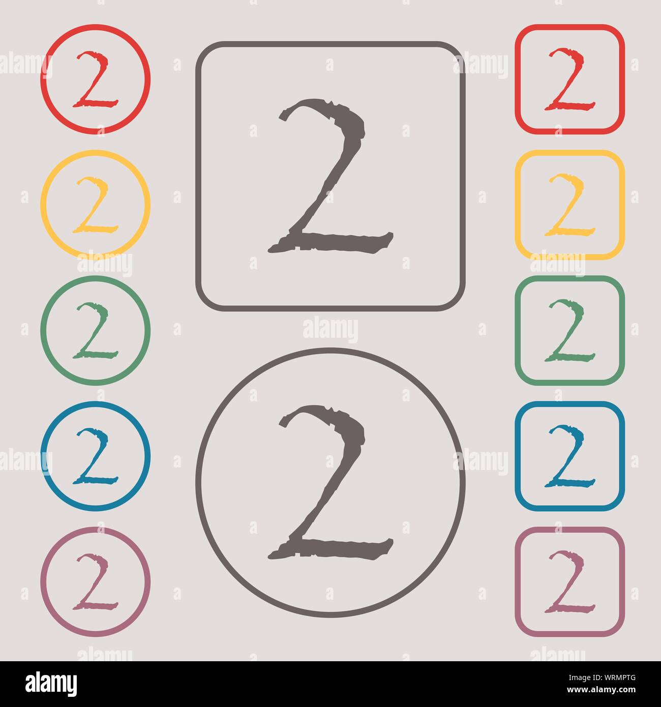 Second place award sign. Winner symbol. Step two. Symbols on the Round ...