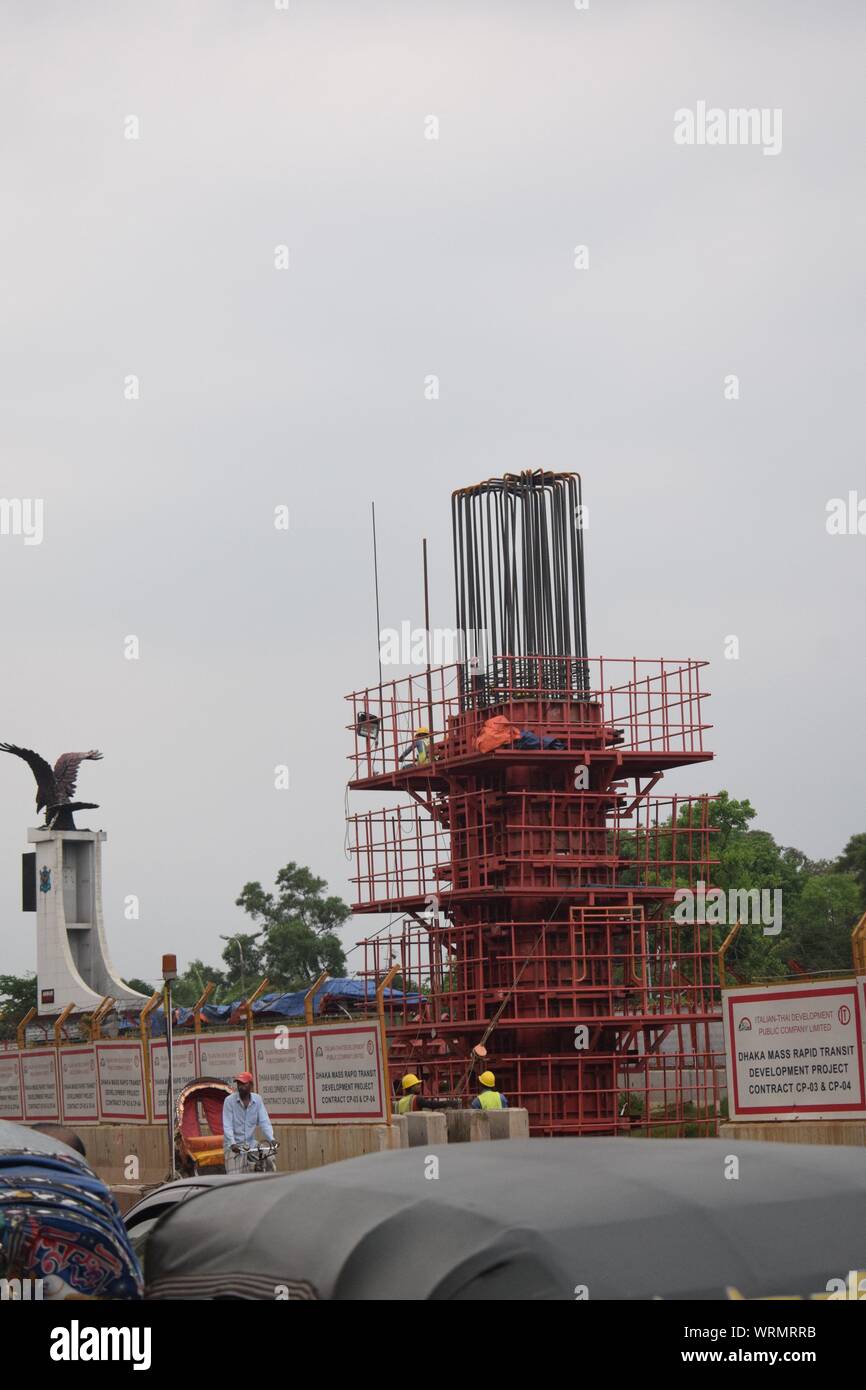 concreat column in construction Stock Photo - Alamy