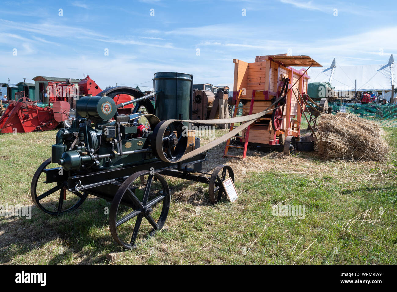 Steam powered threshing machine hi-res stock photography and images - Alamy