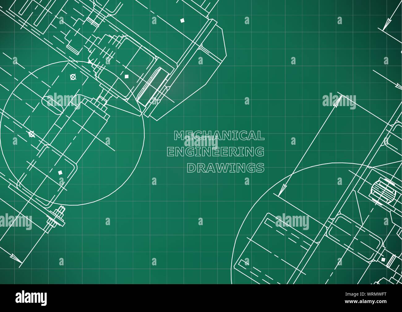 Blueprints. Mechanics. Cover. Mechanical Engineering drawing ...