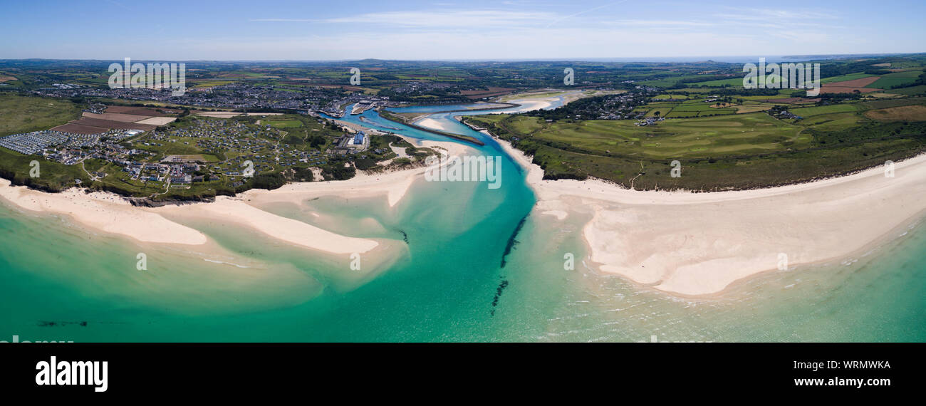 Hayle Estuary Panoramic Stock Photo - Alamy