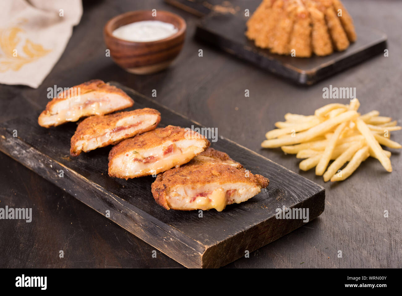 Oriental Food , Shrimp and Kofta and kabab on Styled platter Stock ...