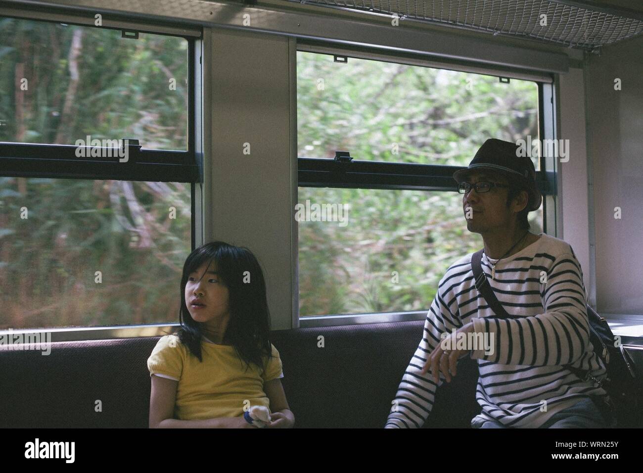 Train girls window hi-res stock photography and images - Alamy