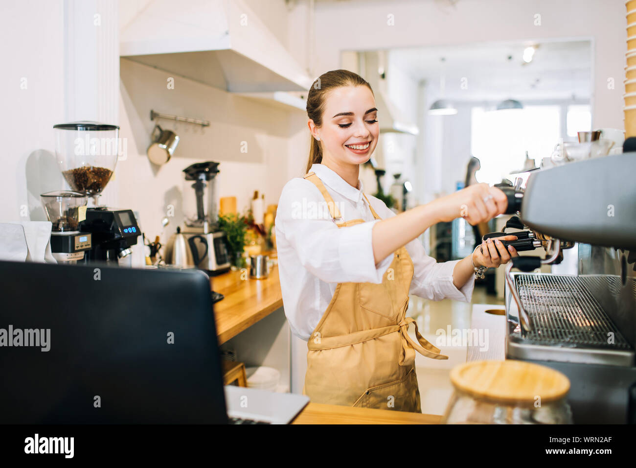 Modern barista hi-res stock photography and images - Alamy