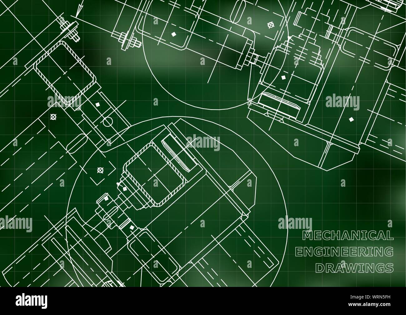 Blueprints. Mechanics. Cover. Mechanical Engineering drawing ...