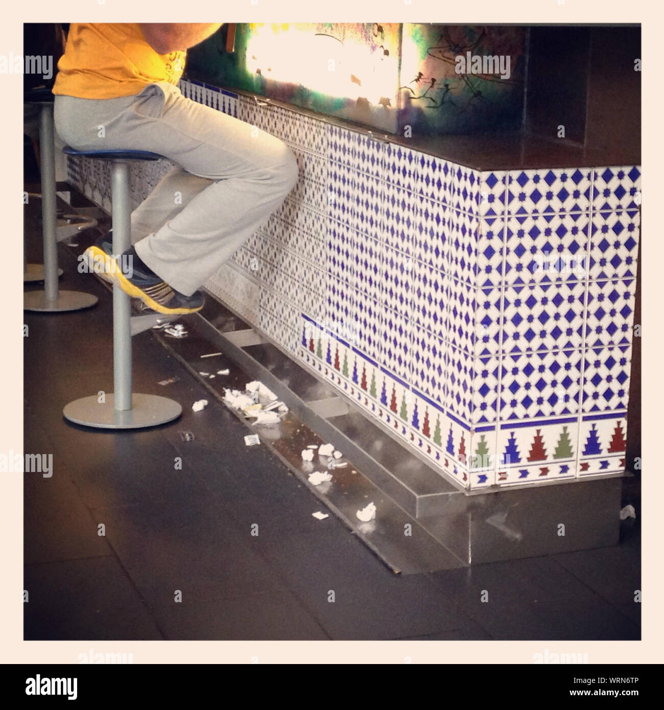 Man bar stool hi-res stock photography and images - Alamy