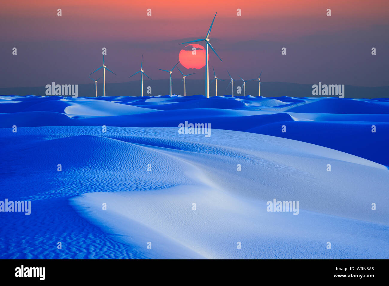 Sand wind turbine hi-res stock photography and images - Alamy