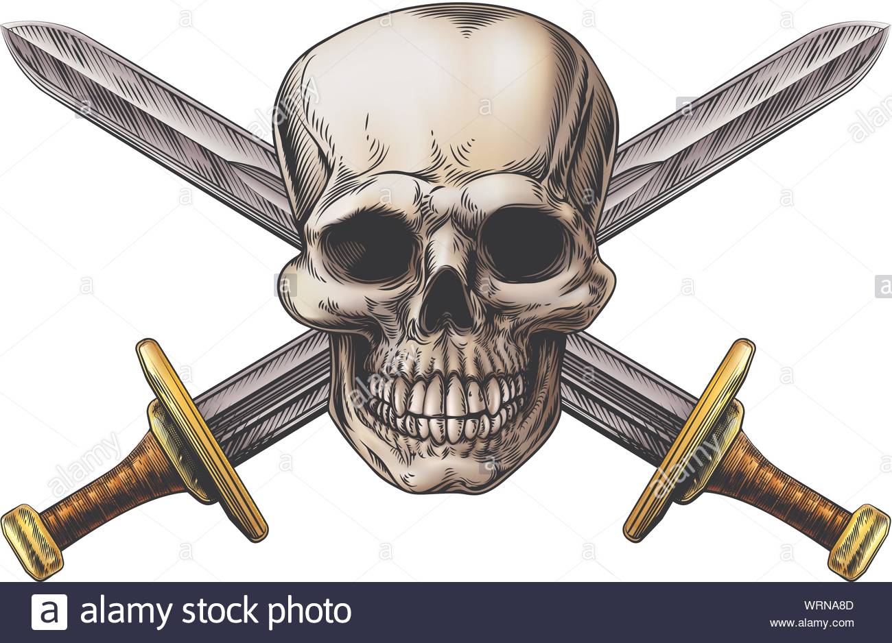 Skull And Crossed Swords Stock Photos & Skull And Crossed Swords Stock ...