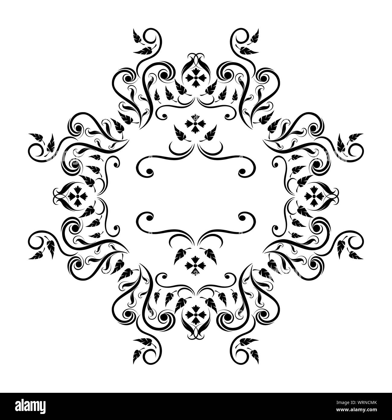royal floral frame Stock Vector Image & Art - Alamy