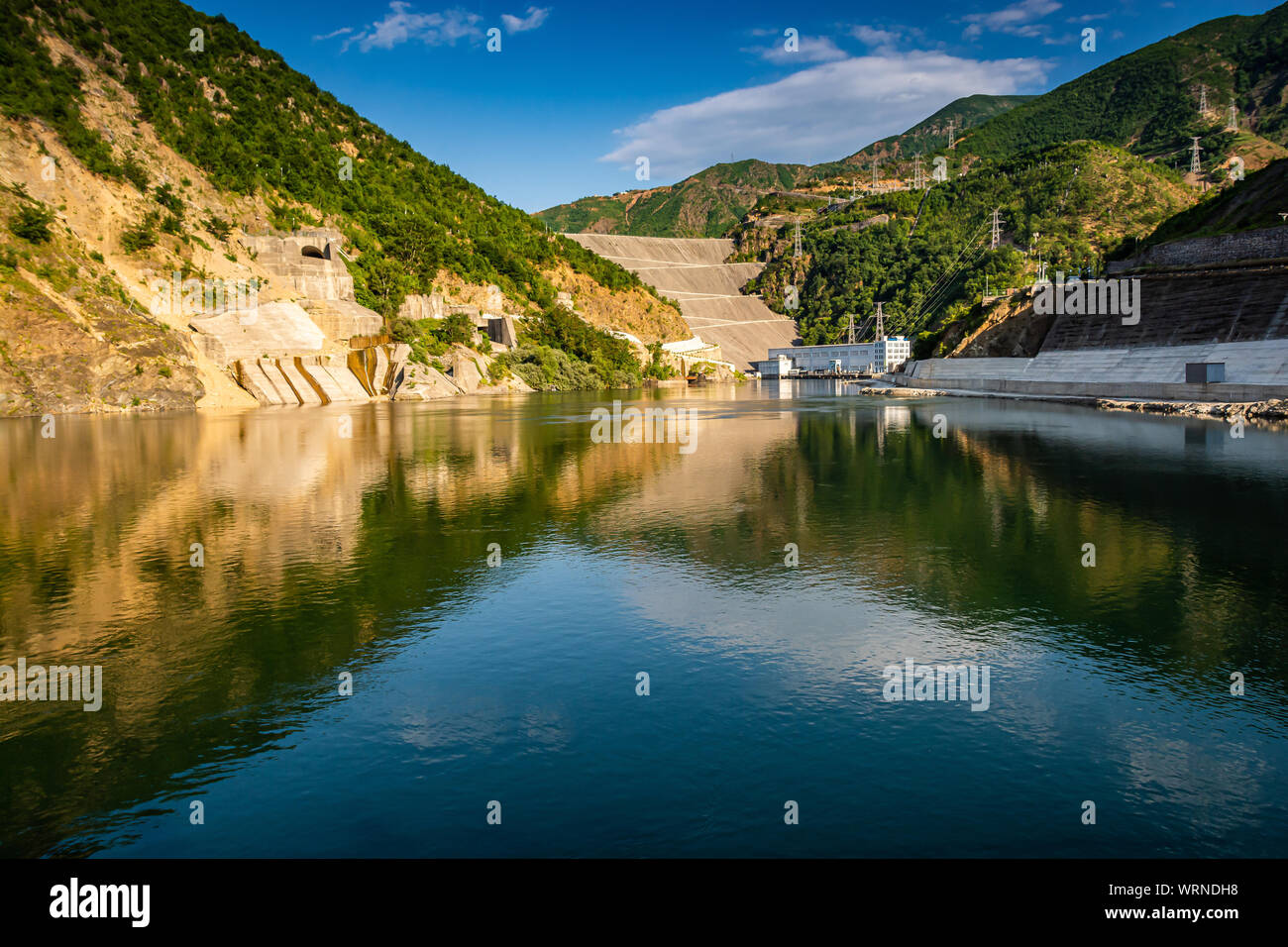 Water dam near Fierza in Albania Stock Photo - Alamy