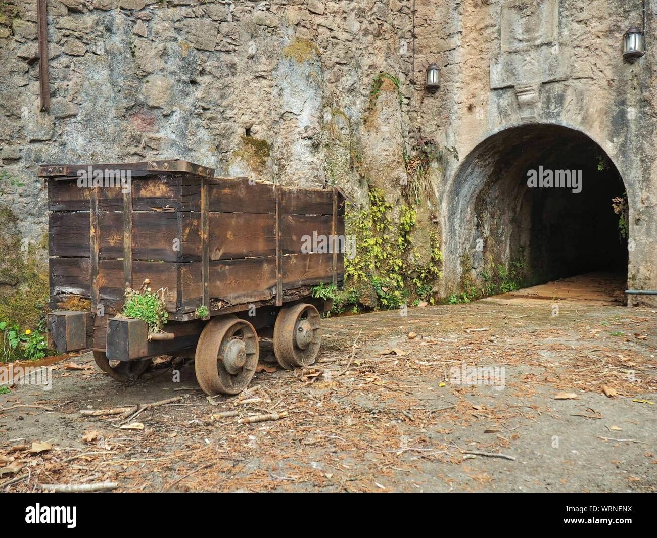 Mine entrance cart hi-res stock photography and images - Alamy