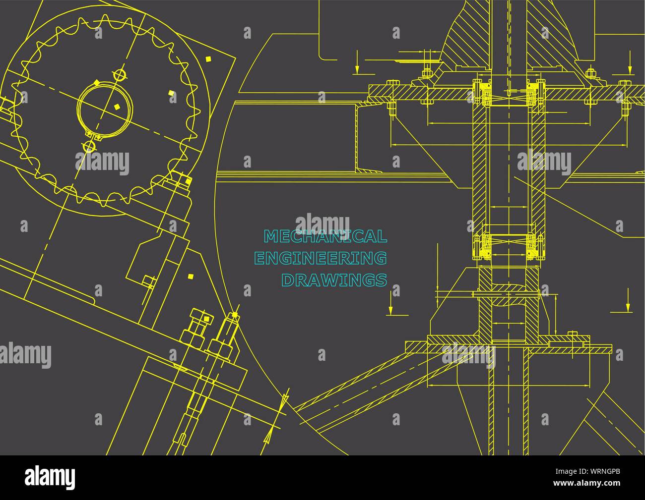 Blueprints. Mechanical construction. Technical Design. Engineering ...