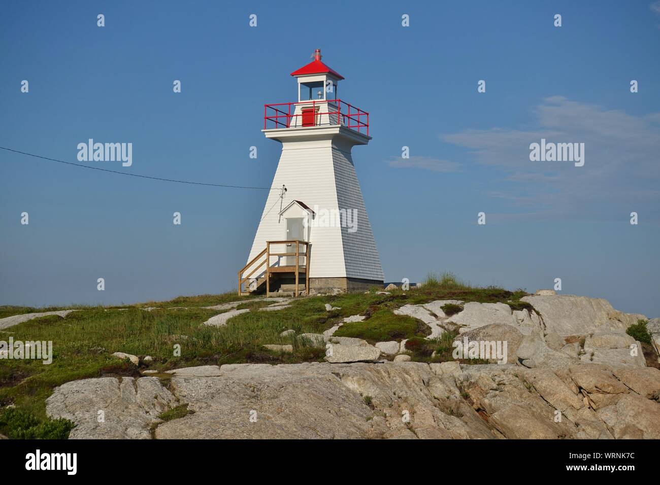 View of the Terence Bay lighthouse, located in Terence Bay outside of ...