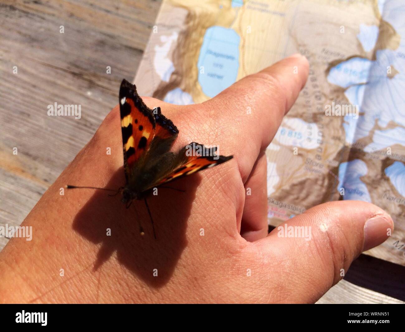 Finger pointing on map hi-res stock photography and images - Alamy