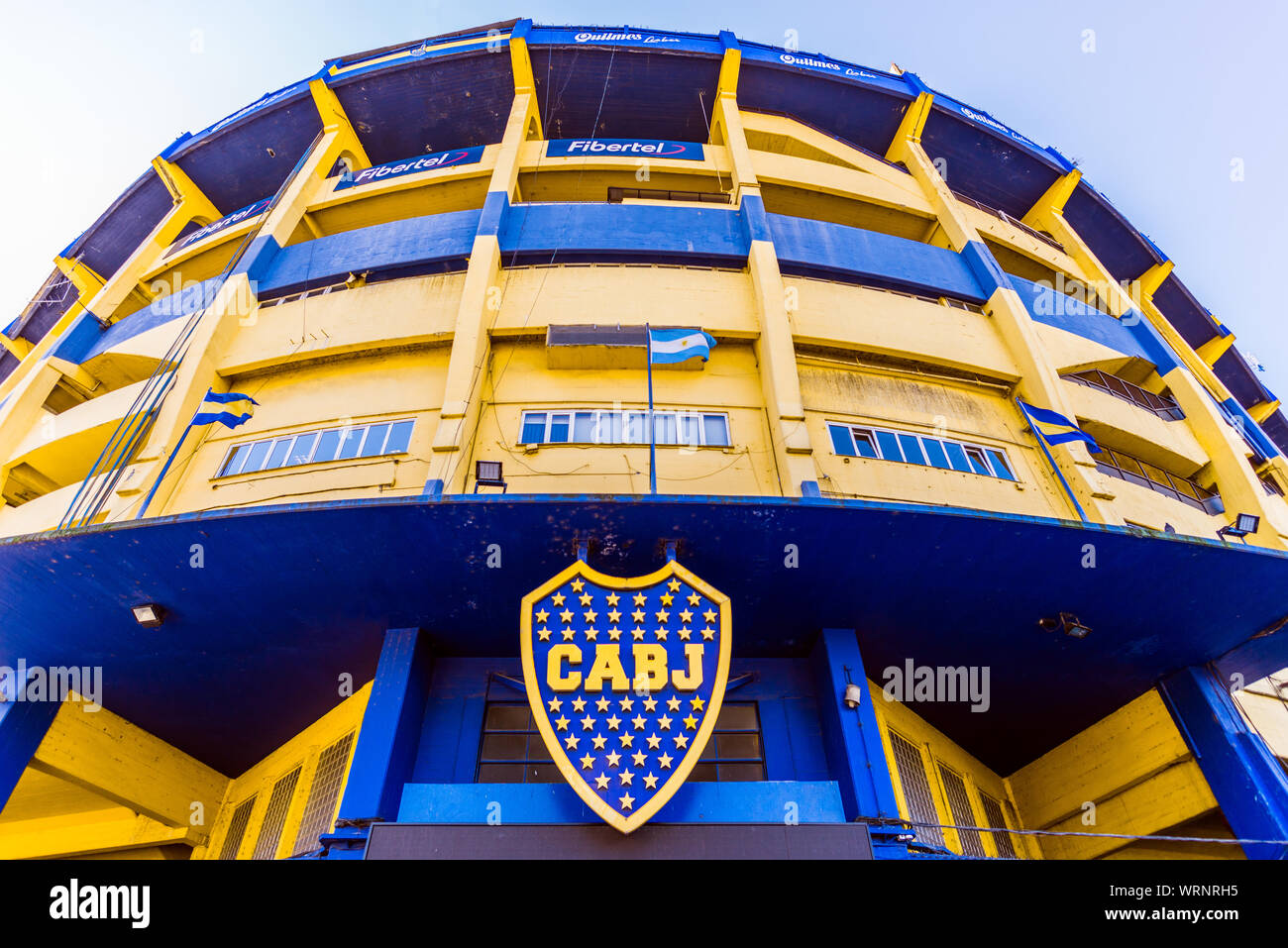 Buenos Aires, Argentina - July 18, 2017: The Bombonera, stadium of Boca ...