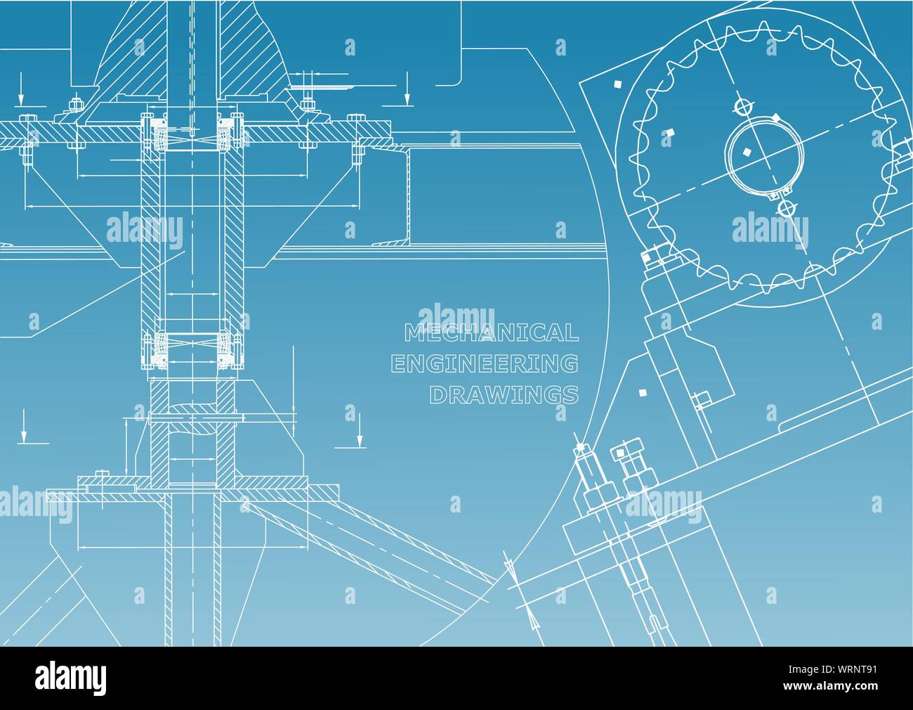 Engineering backgrounds. Technical. Mechanical engineering drawings ...