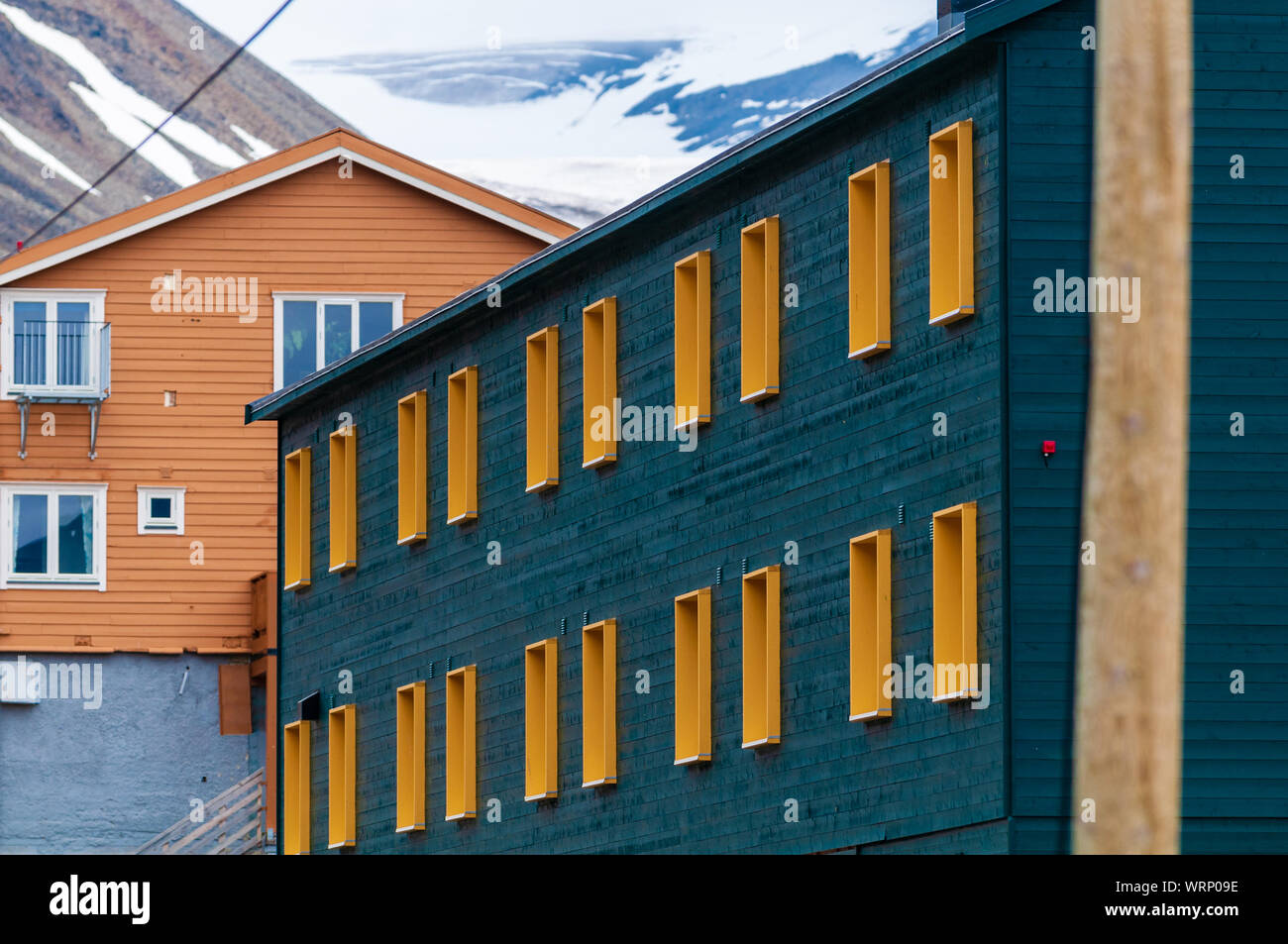 Colorful building, Longyearbyen, Svalbard, Norway Stock Photo - Alamy