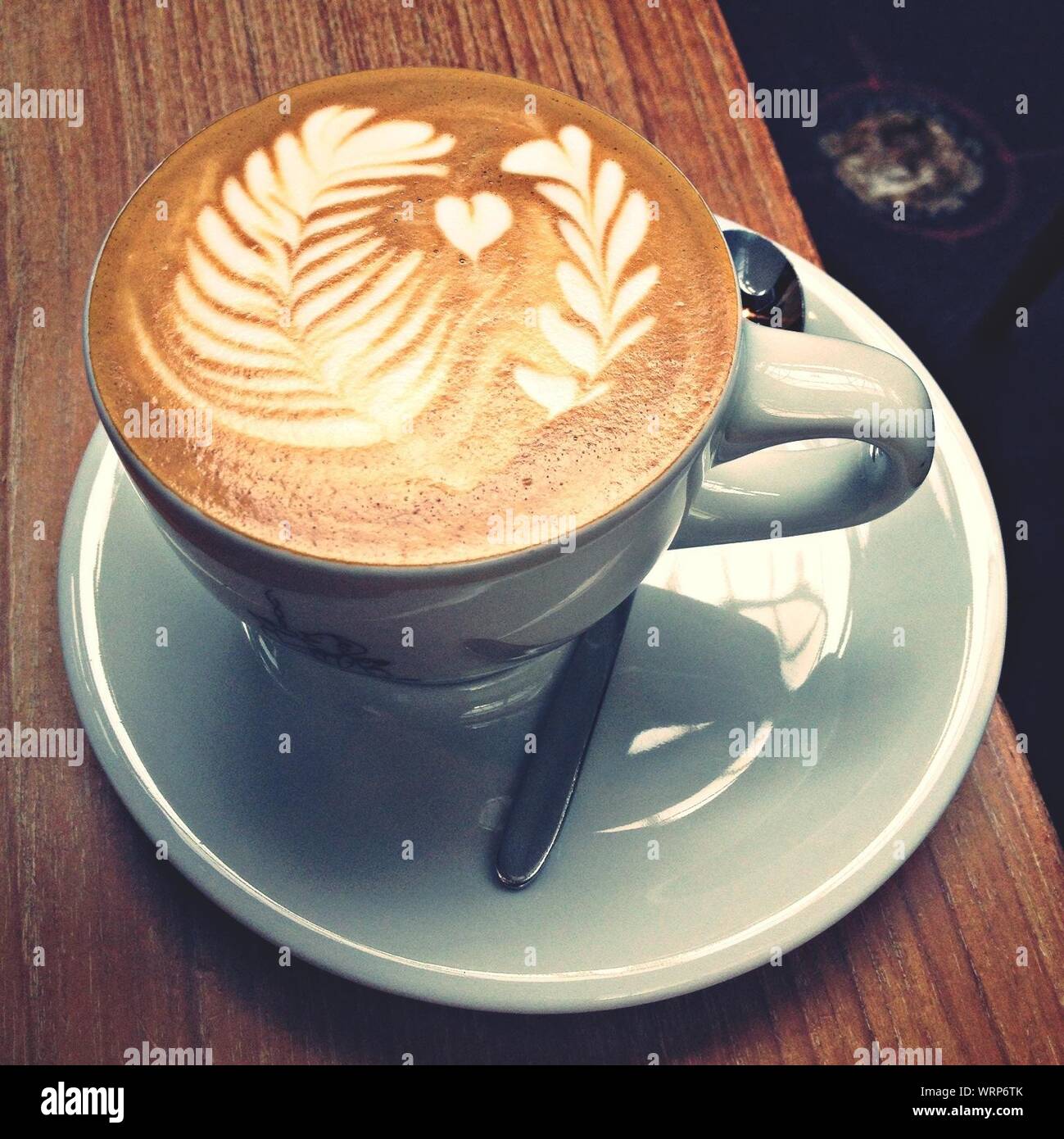 Cafe table latte hi-res stock photography and images - Alamy
