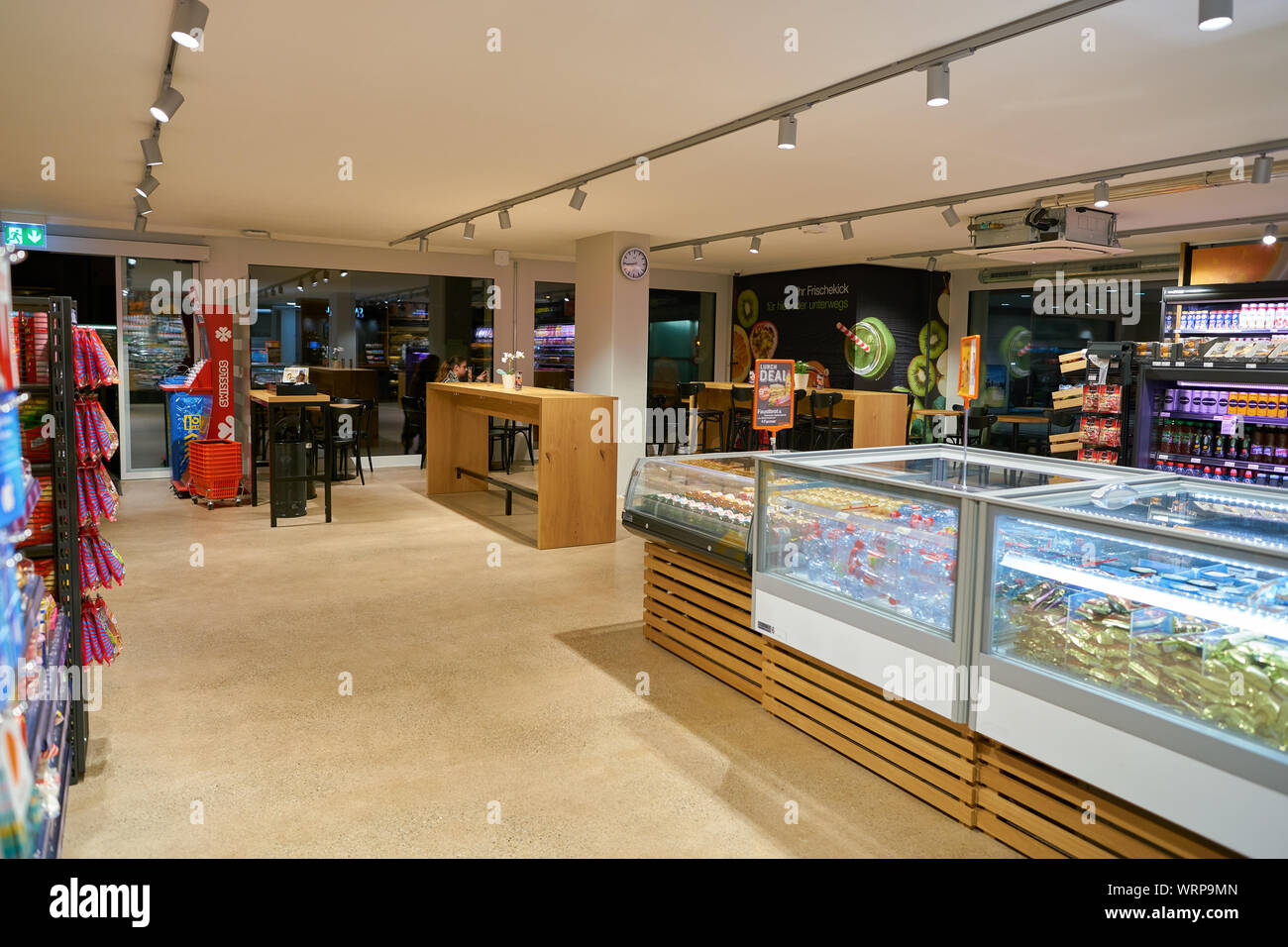 ZURICH, SWITZERLAND - CIRCA OCTOBER, 2018: interior shot of Migrolino ...