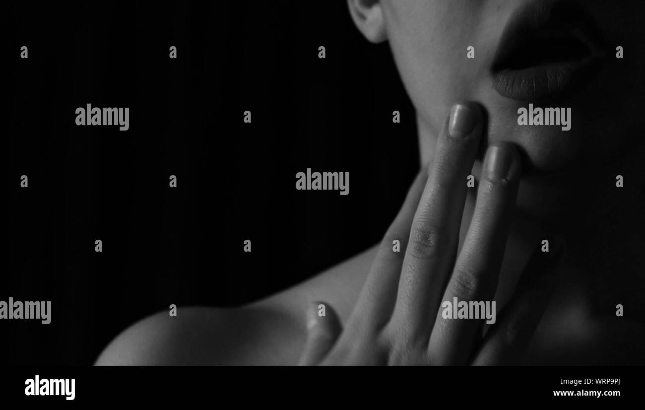 Touching his chin hi-res stock photography and images - Alamy